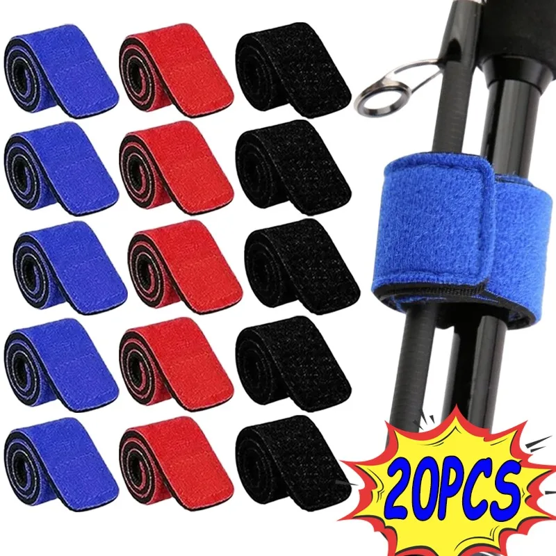 Fishing-Rod-Tie-Holder-Strap-Belt-Tackle-Elastic-Wrap-Fishing-Band-Pole ...