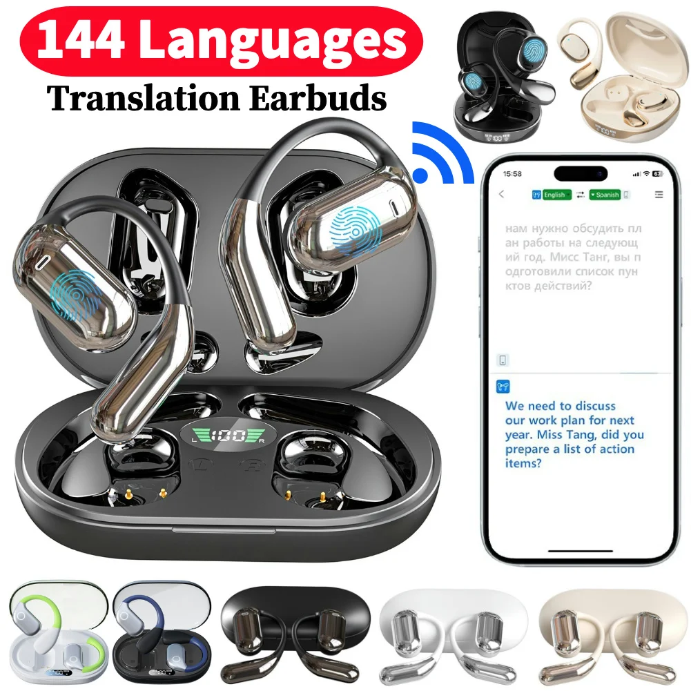 Dispositif de traduction de langues 3 en 1, écouteurs de traduction en ...
