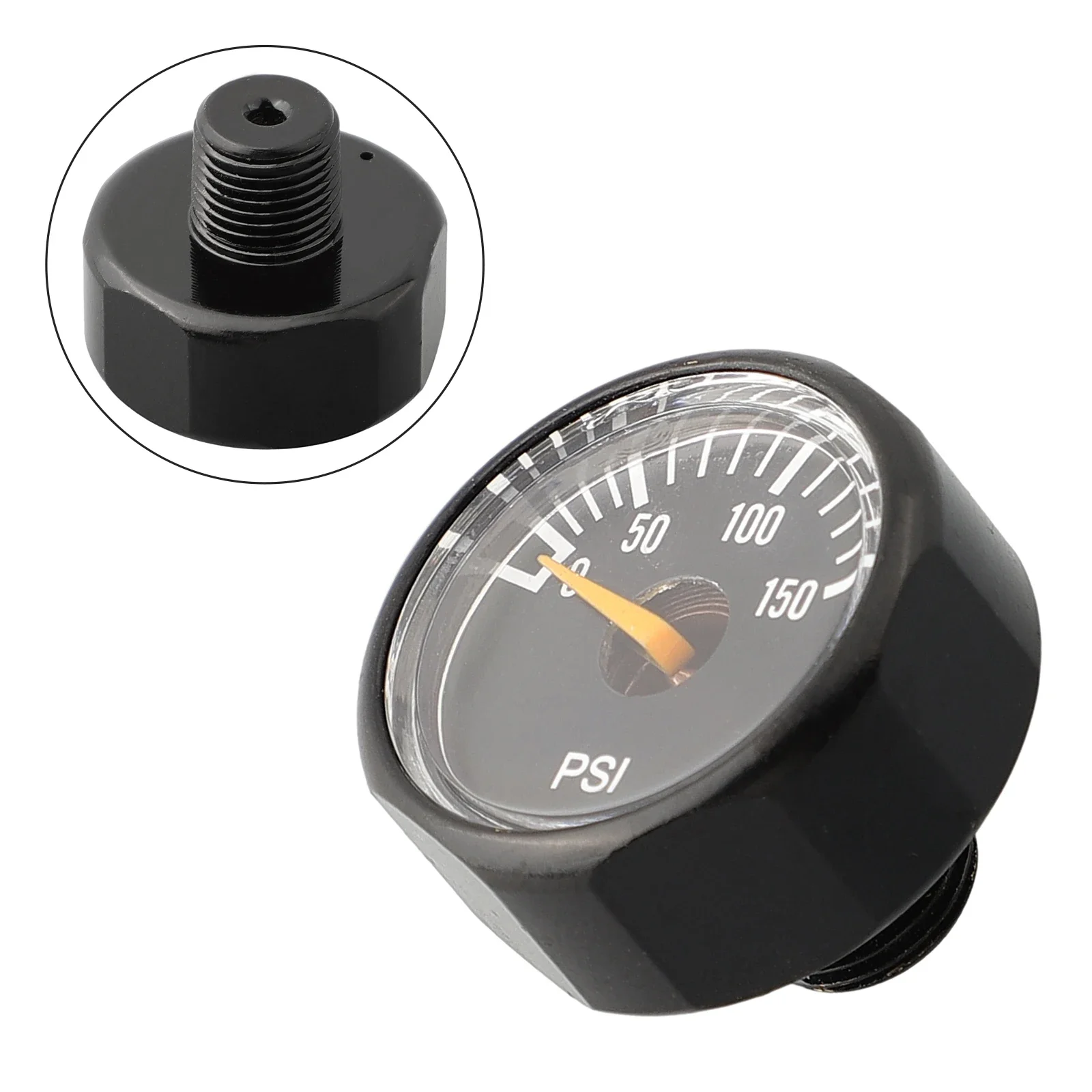 Barometer-Manometer-Pressure-Gauge-Outdoor-Silver-Black-PCP-0-400bar-0 ...