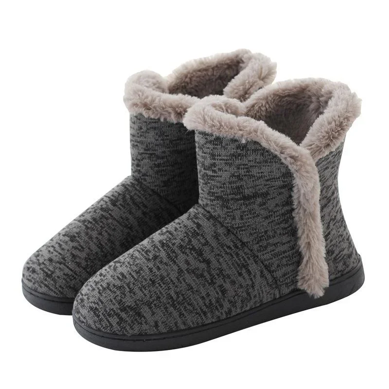 Slippers Booties for Men Women Winter Warm Plush House Shoes Indoor and ...