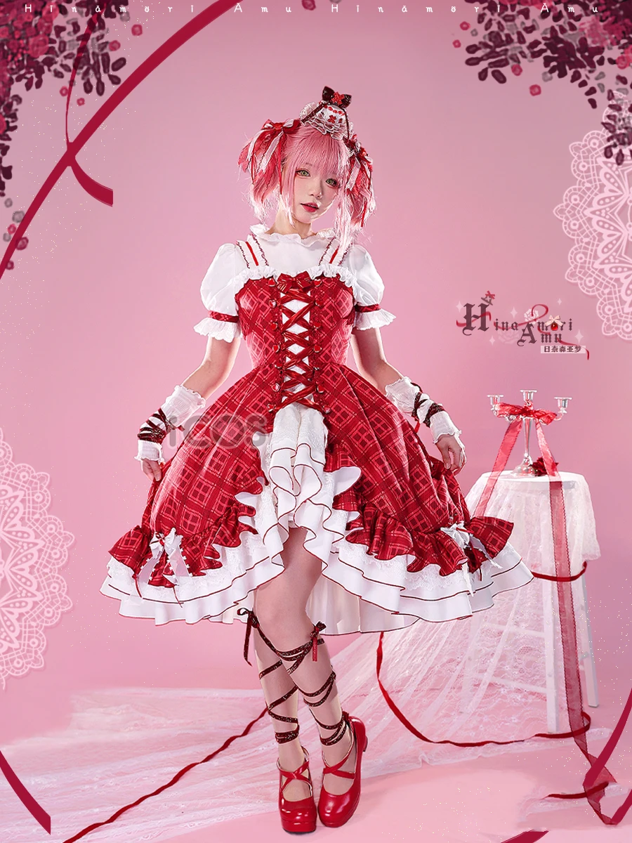 Shugo-Chara-Hinamori-Amu-Red-And-White-Dress-Cosplay-Costume-Cos-Game ...