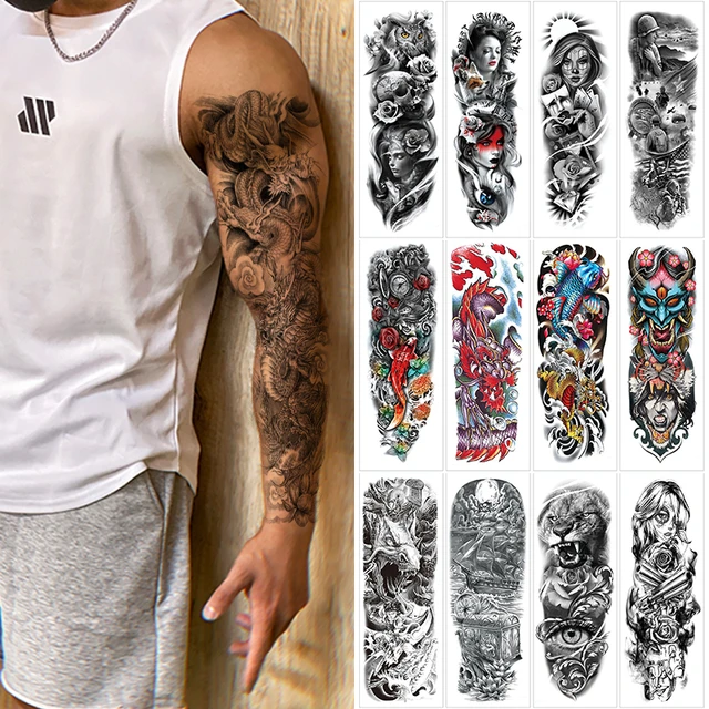 Color Sleeve Tattoos Designs