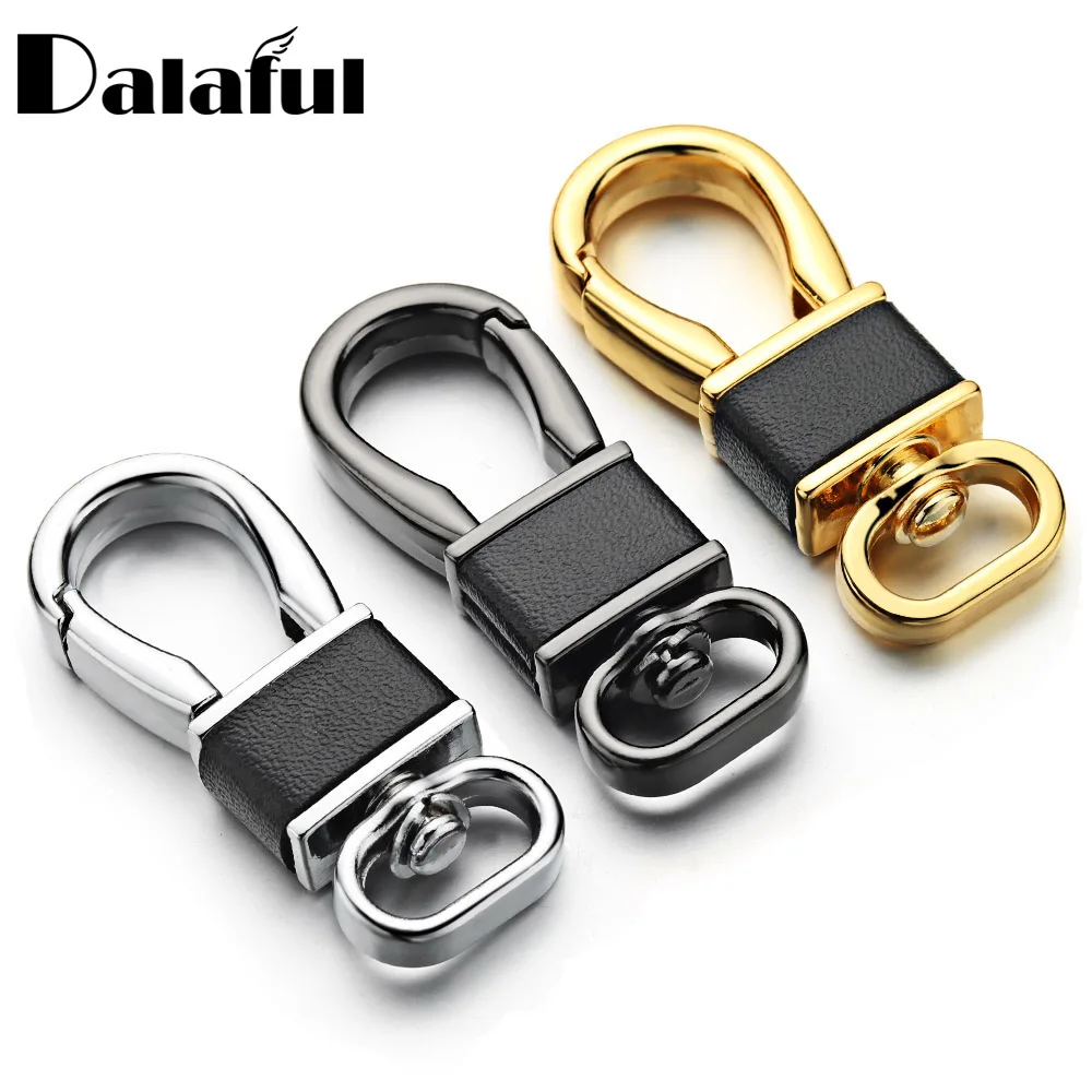 High Quality Individuality Leather Key Chains Holder Spring Buckle DIY ...