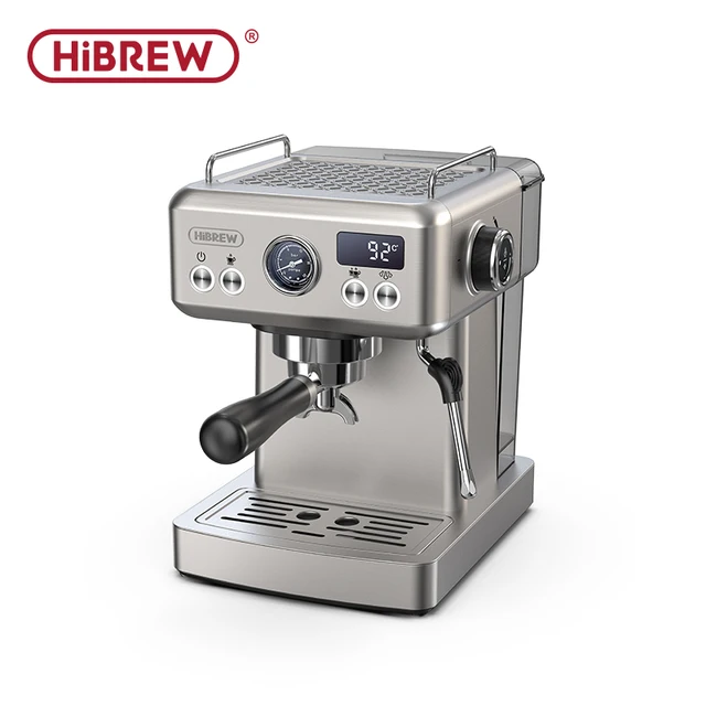 HiBREW-cafetera Espresso semiautomática, máquina de café con temperatura ajustable de 58mm ...