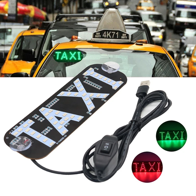 Luz-de-taxi-decoraci-n-de-letrero-LED-para-taxi-de-colores-duales-luz ...