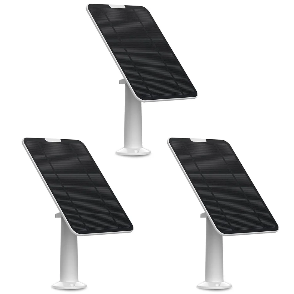 3-pack Waterproof Solar Panel With 3m/10ft Micro Usb Cable Continuously ...