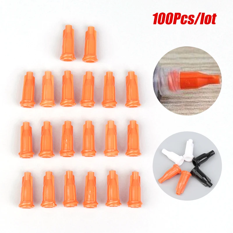 100Pcs-pack-Syringe-Tips-Caps-Injector-Dispenser-Dispensing-Needle ...