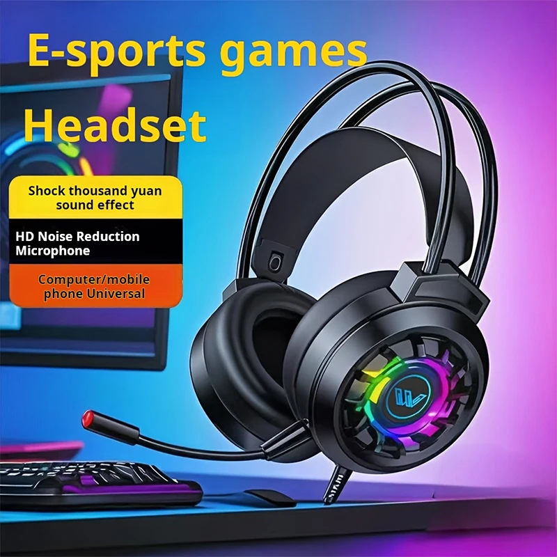 Gaming Headset Wired 7.1 Channel Noise Cancelling Multifunctional ...