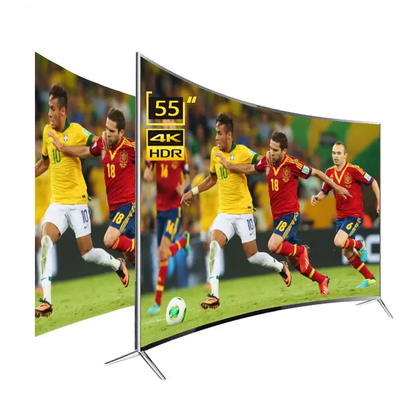Free-mailFree-shipping49-55-65-75-Inch-Curved-LED-Tv-Screen-Ultra-HD-4K ...