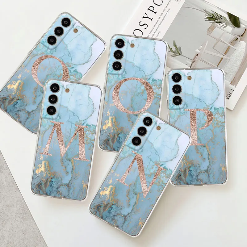 Luxury Marbles Letters M Phone Silicone Case for Samsung Galaxy S9 Plus ...