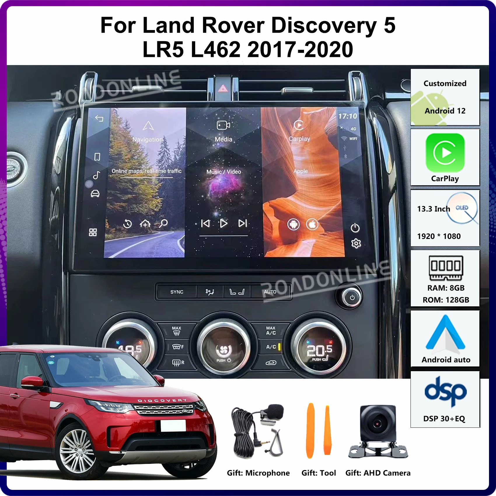 13-3-Touch-Screen-For-Land-Rover-Discovery-5-LR5-L462-2017-2020-Stereo ...