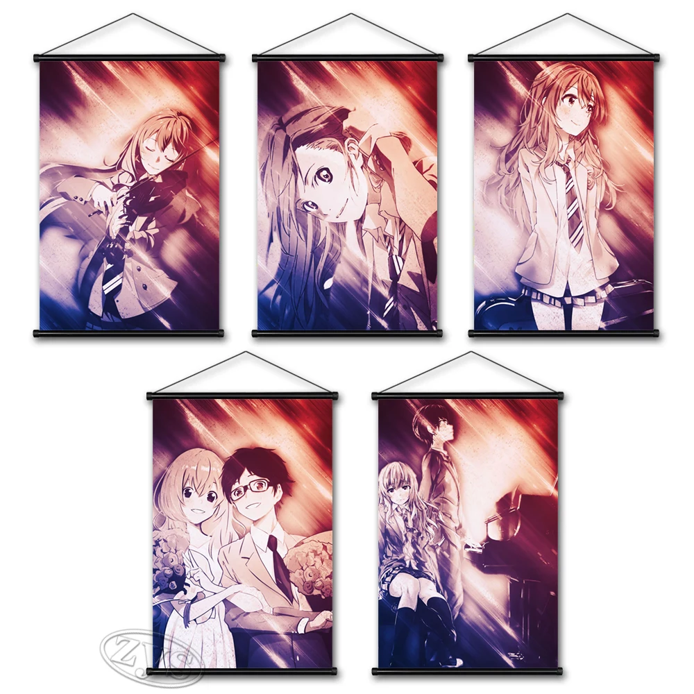 Japanese-Anime-Hanging-Scrolls-Your-Lie-in-April-Posters-and-Prints ...