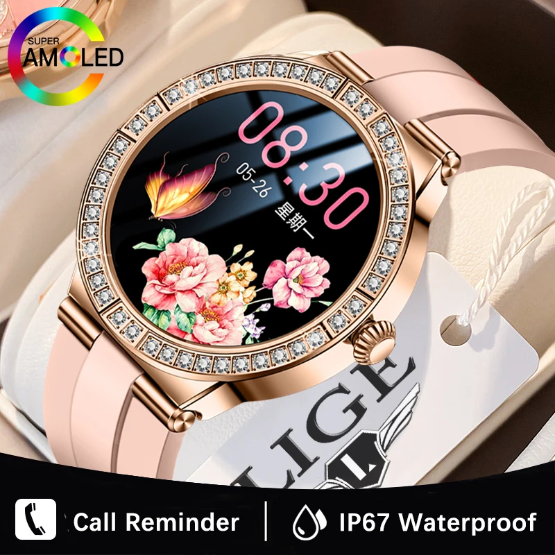 LIGE-New-Fashion-Women-Smart-Watch-Menstrual-Record-Women-s-health ...