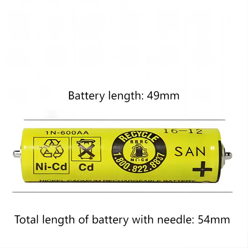 1-2pcs New 600mAh 1.2V Battery For Panasonic ER149 ER154 ER1410 ER1510 ...