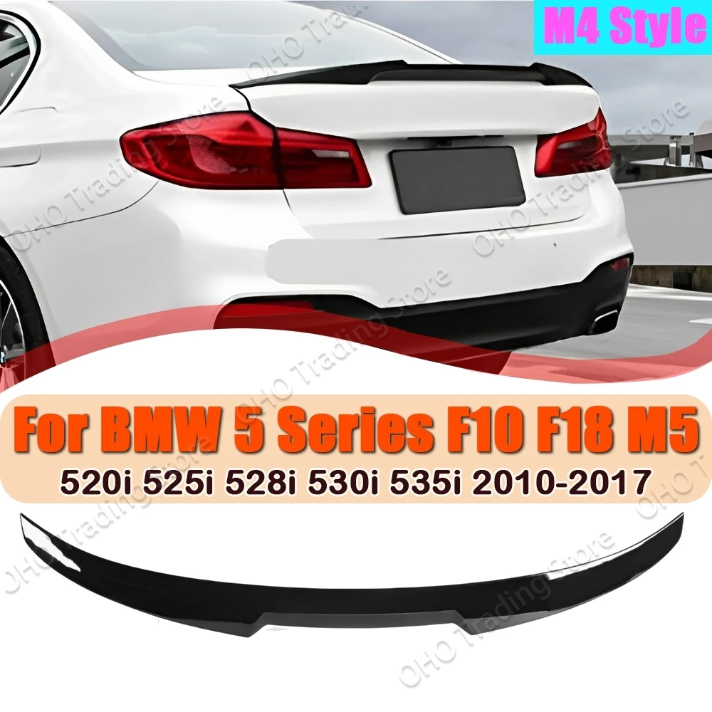 Rear Trunk Spoiler For BMW M4 Style 5 Series F10 F18 M5 520i 525i 528i ...
