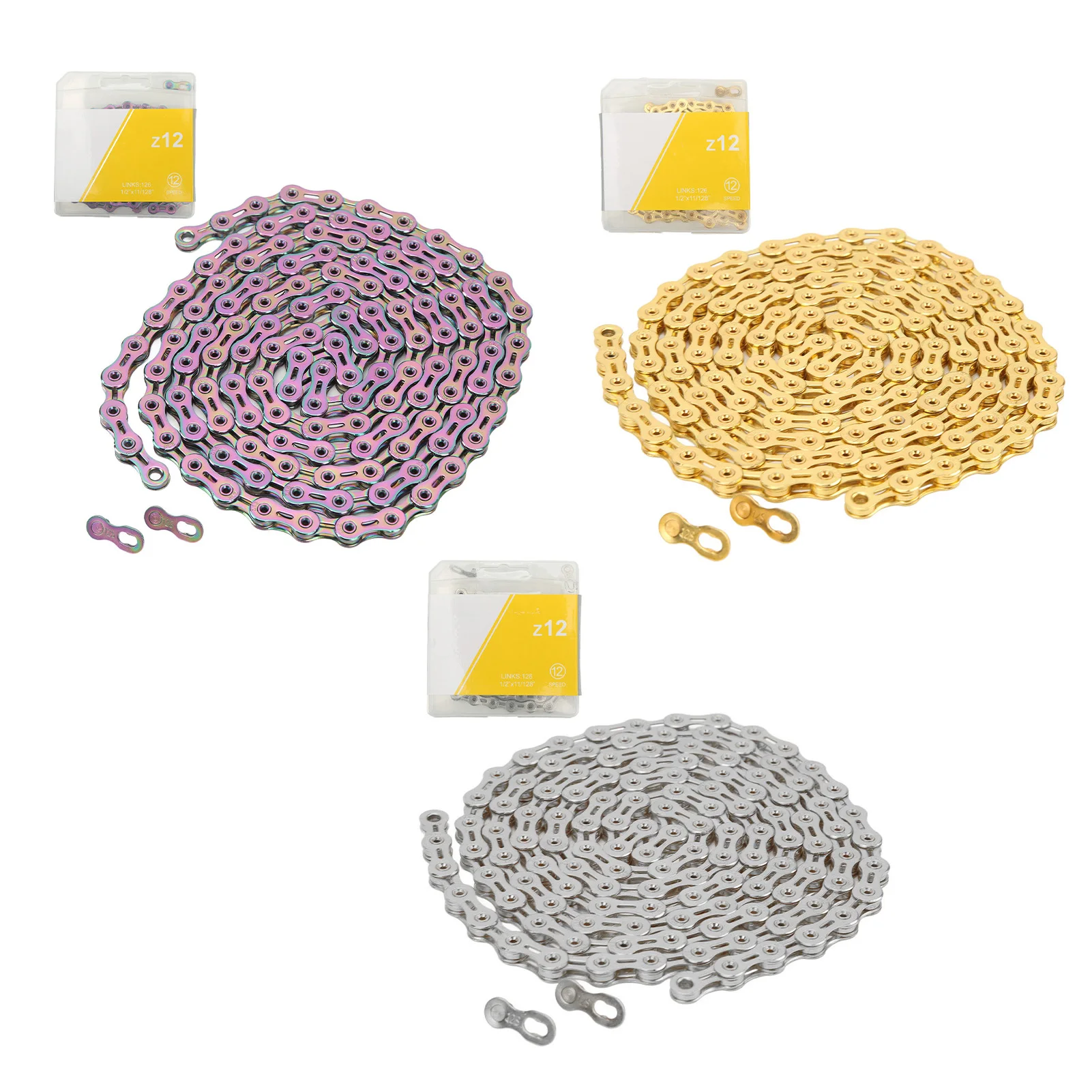 12-Speed-Bike-Chain-Rigid-Reinforced-Structure-Outer-Chamfer-Flexible ...