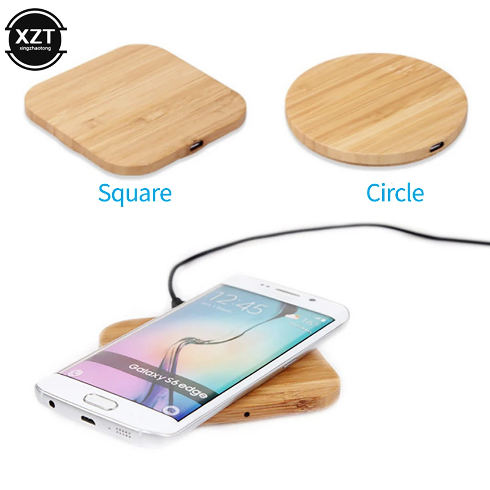 Quick-Charge-Wood-Wireless-Charger-for-Mobile-Phone-5W-Wooden-Wireless ...