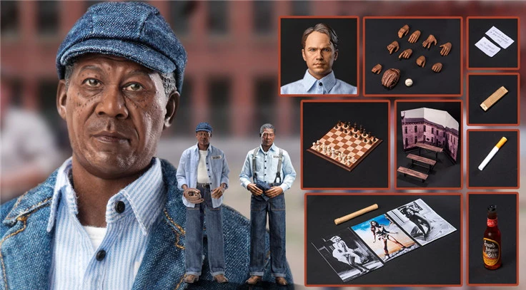 Daftoys f020 1/6 soldado masculino morgan freeman modelo acessórios ...