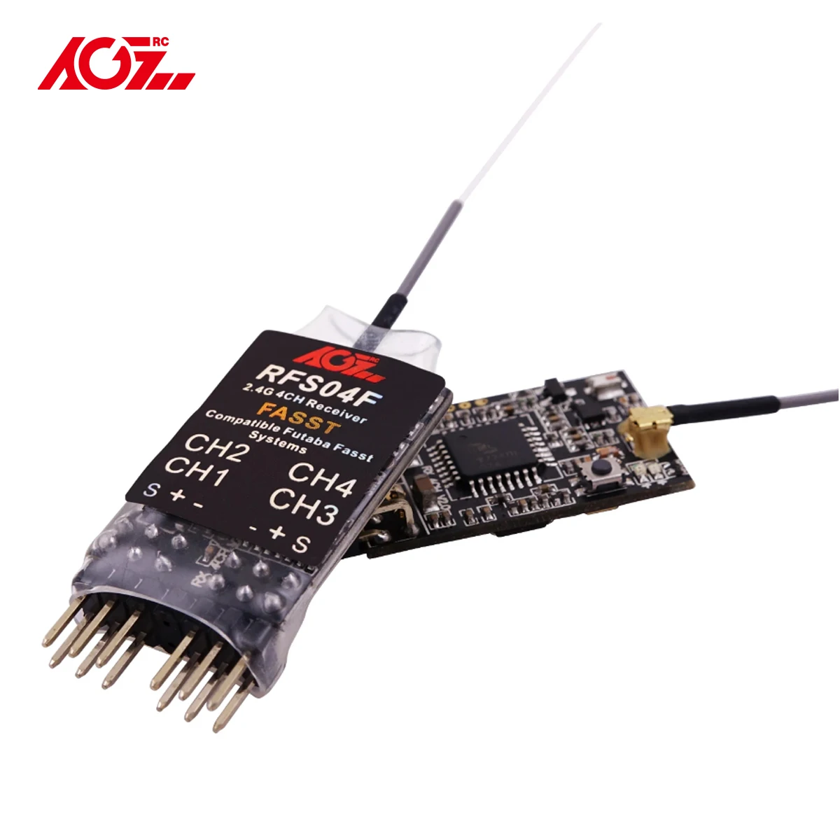 AGFRC-RFS04F-4g-Mini-Size-2-4G-4CH-Futaba-FASST-Compatible-Receiver-for ...