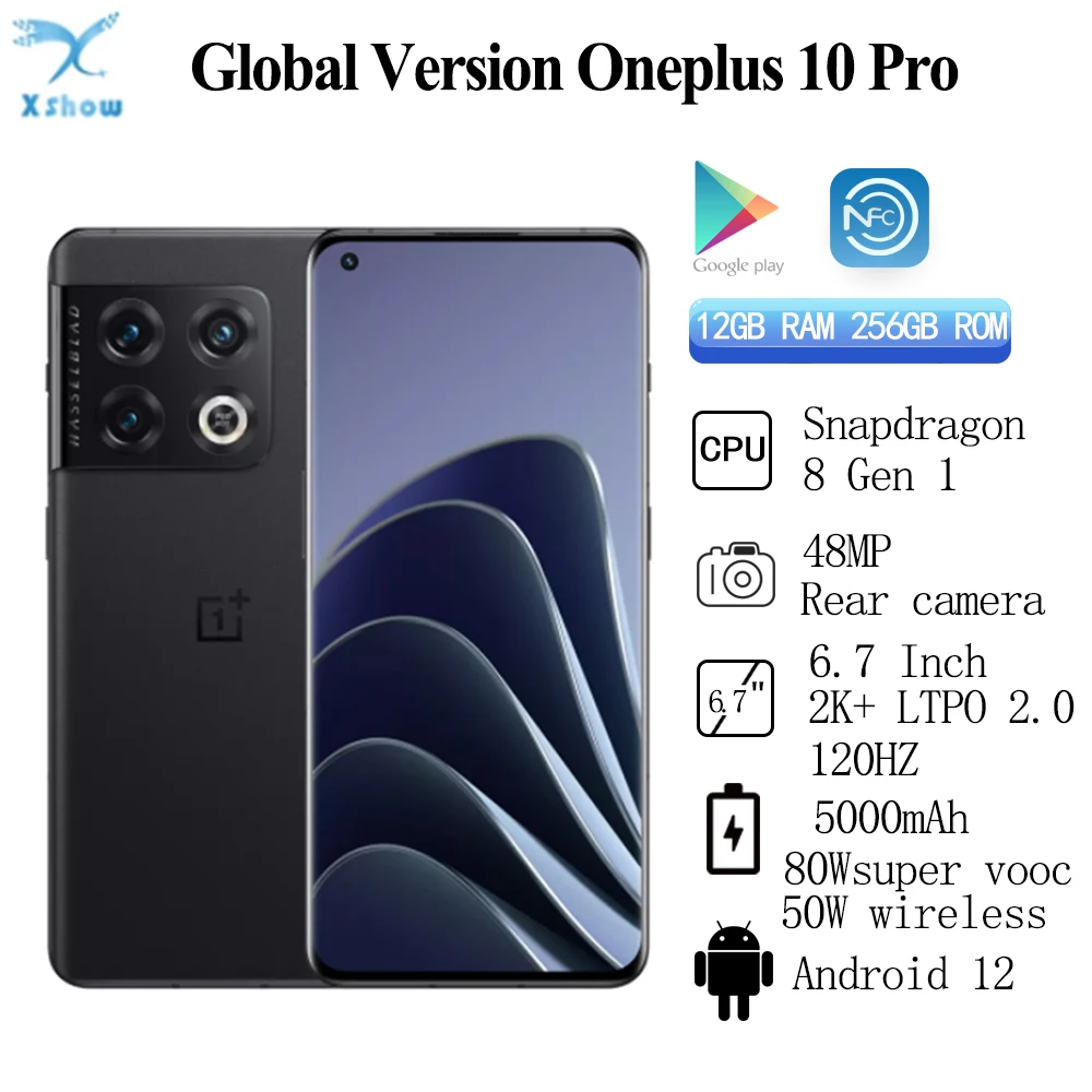 Original Global Version OnePlus 10 Pro 5G Smartphone Snapdragon 8 Gen 1 ...