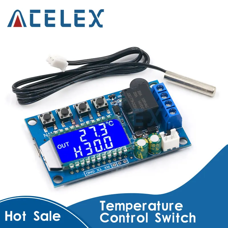 XY-T01-Digital-Thermostat-Heating-Refrigeration-Digital-Temperature ...