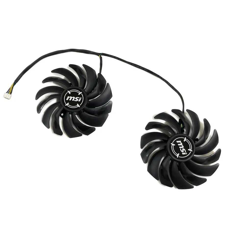 2Pcs/Set VGA GPU Video Card Cooling Fan PLD10010S12HH For MSI GTX 1080 ...