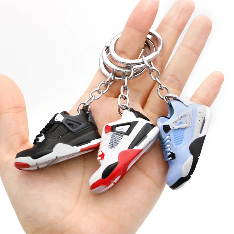 Delicate-3D-mini-sneaker-key-chain-simulation-Funny-basketball-shoe-key ...
