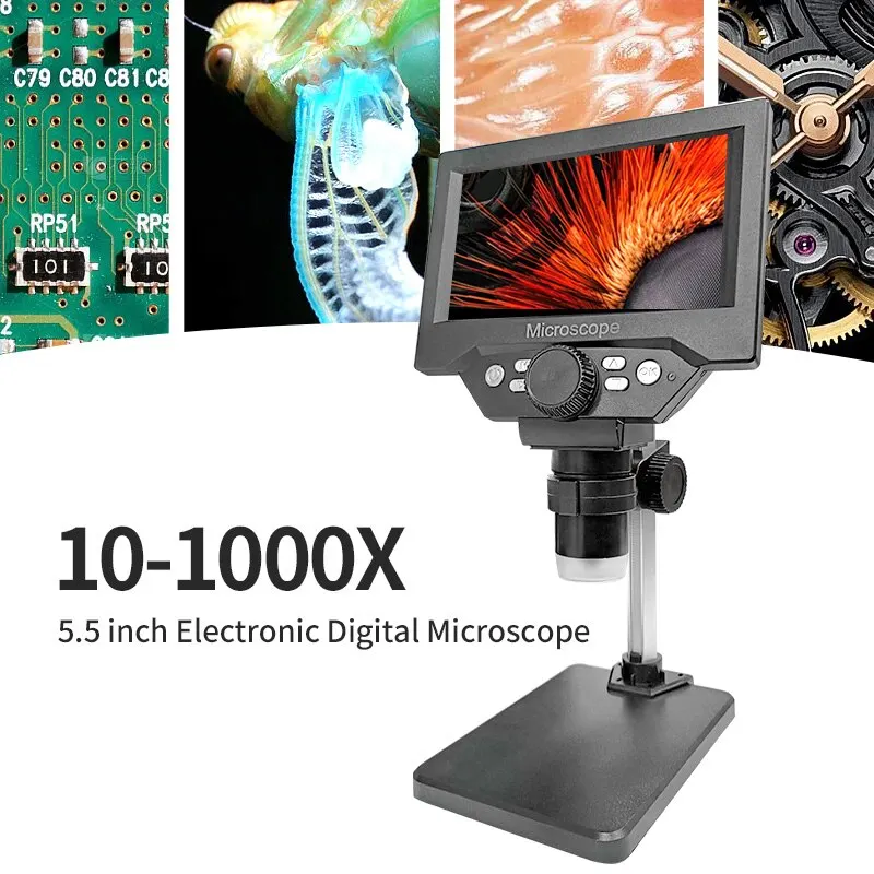 5-5-LCD-Digital-Microscope-1000X-1080P-Coin-Microscope-Magnifier-with ...