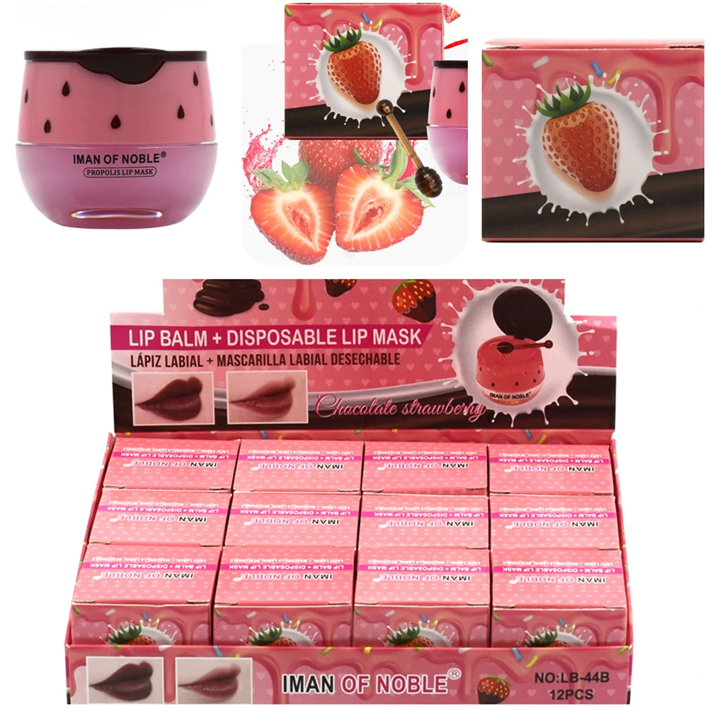12Pcs-Strawberry-Fruity-Lip-Balm-Natural-Formula-Hydrating-Repair-Clear ...