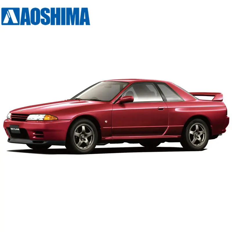 Aoshima 1/32 Nissan R32 Skyline Gt-r Pearl Red 06357 Diy Plastic Assembly Cars Model Building ...