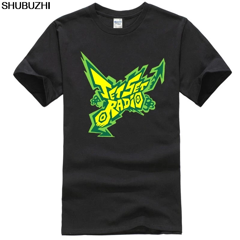 New Jet Set Radio Logo Anime Cartoon Game Men's Black T-Shirt euro size ...