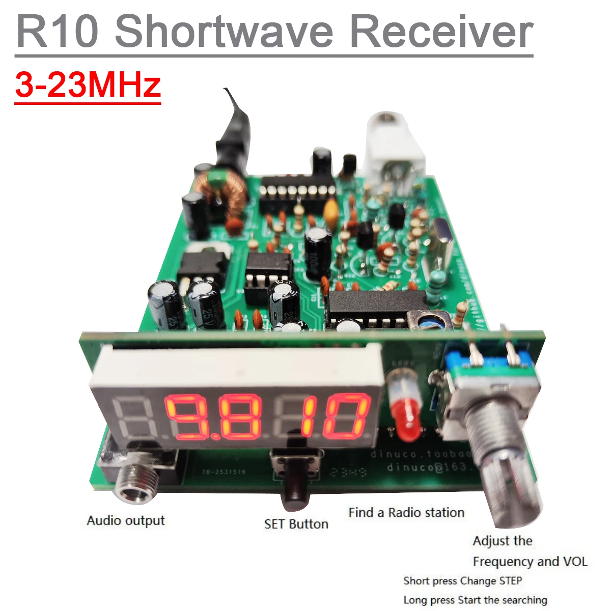 3-23Mhz-R10-AM-Radio-Shortwave-Receiver-Short-Wave-Broadcast-Signal-Receiving-PLL-Receive-DIY ...