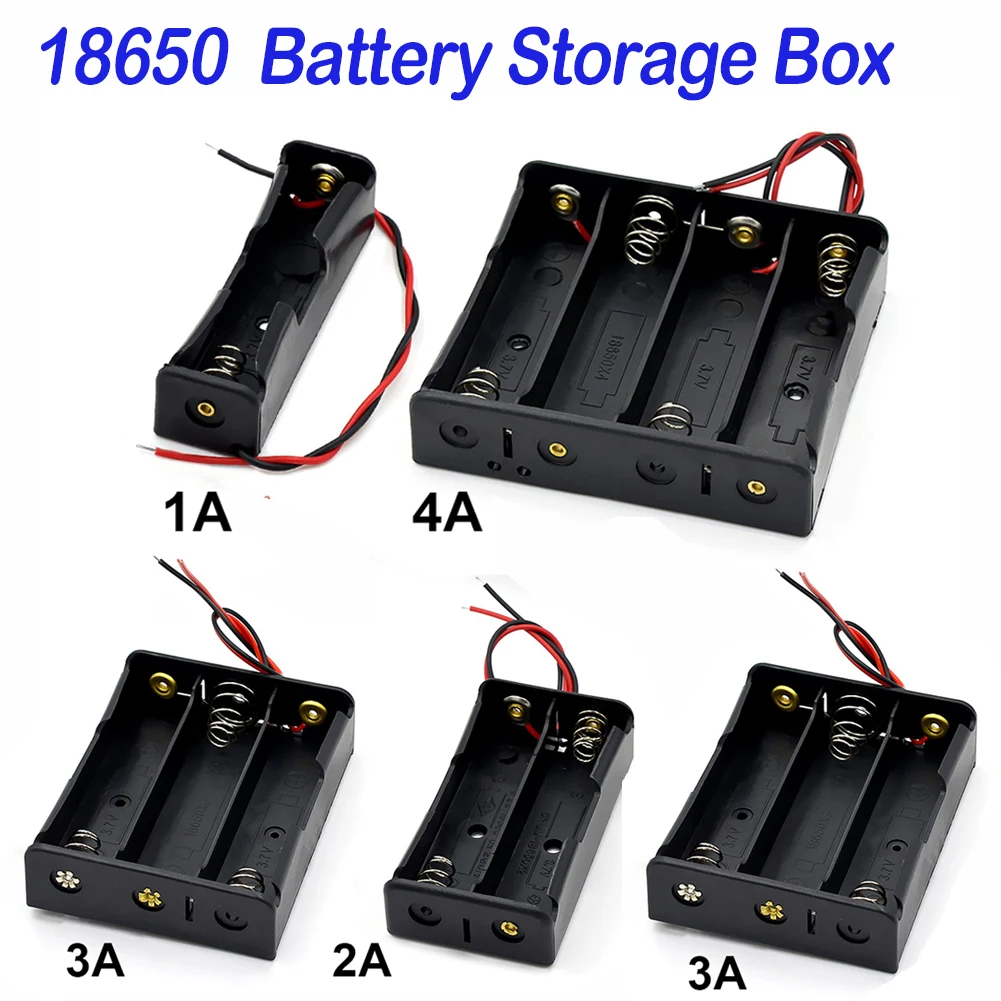 1-2-3-4-Slot-18650-Battery-Storage-Box-Case-Plastic-18650-Battery-Case ...