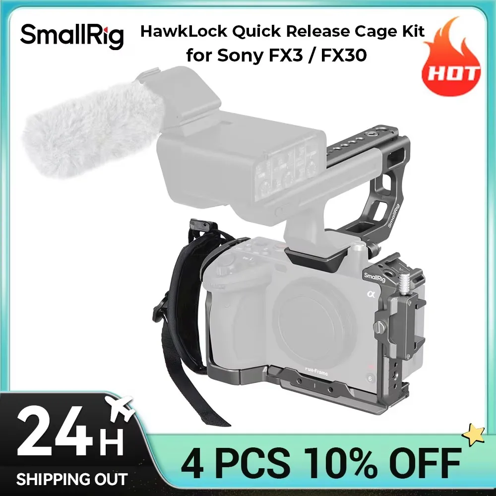 SmallRig-FX3-FX30-Advanced-Cage-Kit-HawkLock-Quick-Release-Cage-Kit-for ...