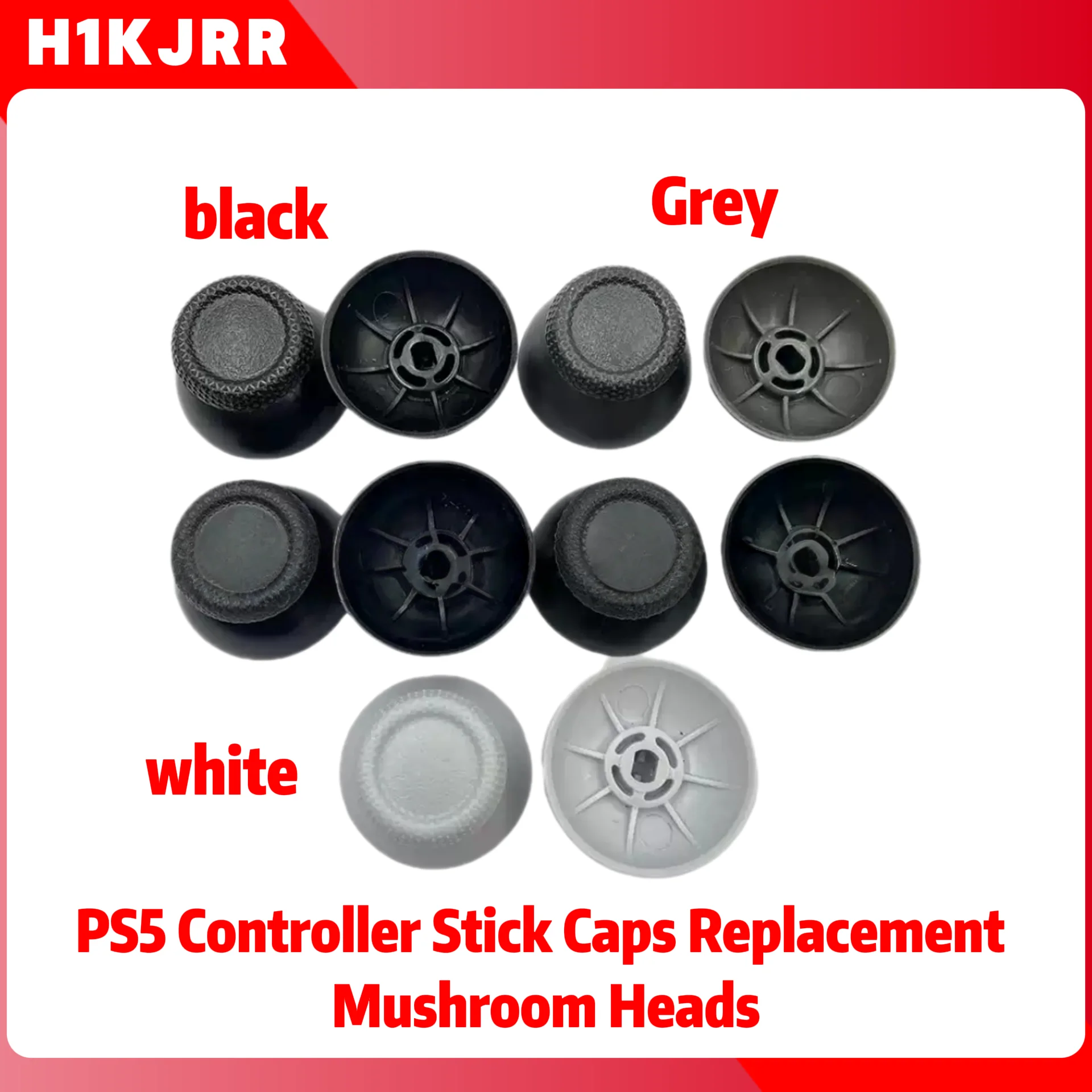 PS5 Controller Stick Caps Replacement Mushroom Caps PS5 Solid Color ...