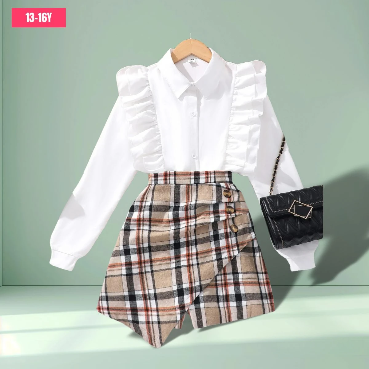 New Teenager Clothing Set Long Sleeve Top+Skirt Spring Adolescent ...
