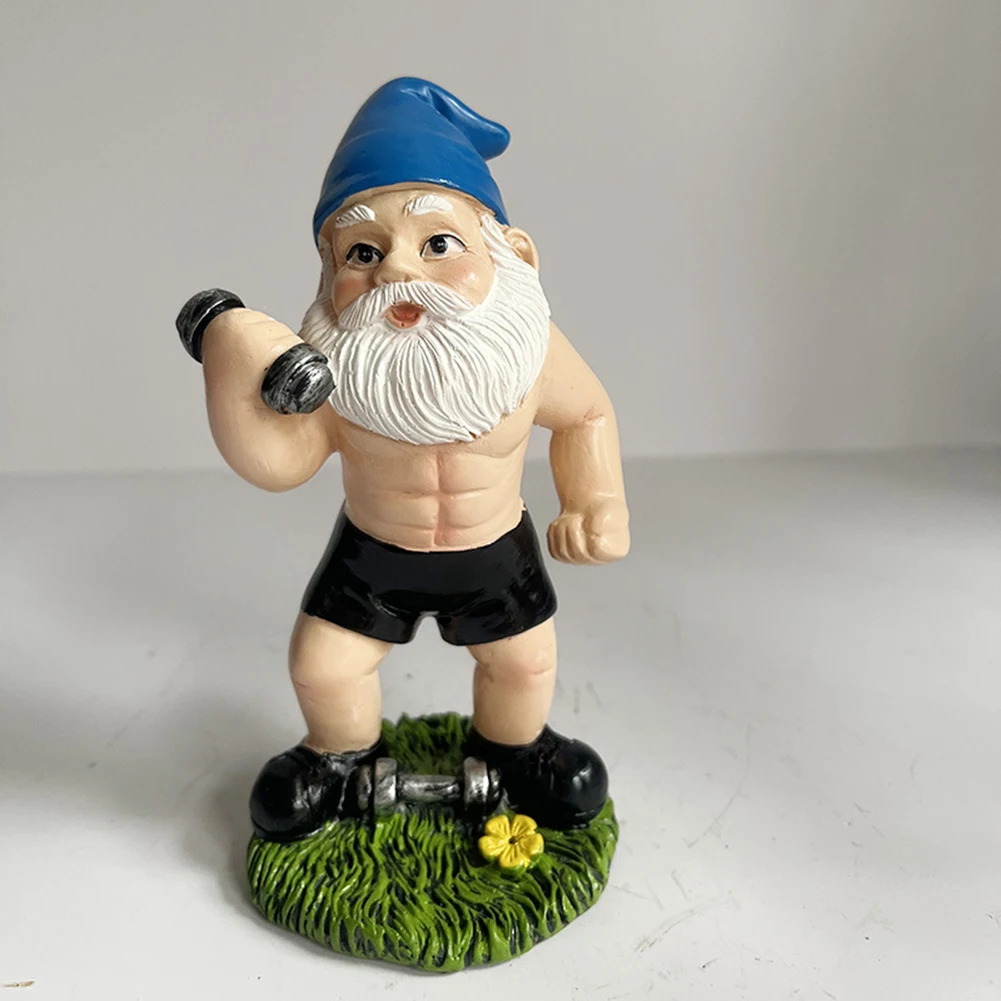 Funny-Workout-Garden-Gnomes-Statues-Dumbbell-Weightlifting-Gnome ...