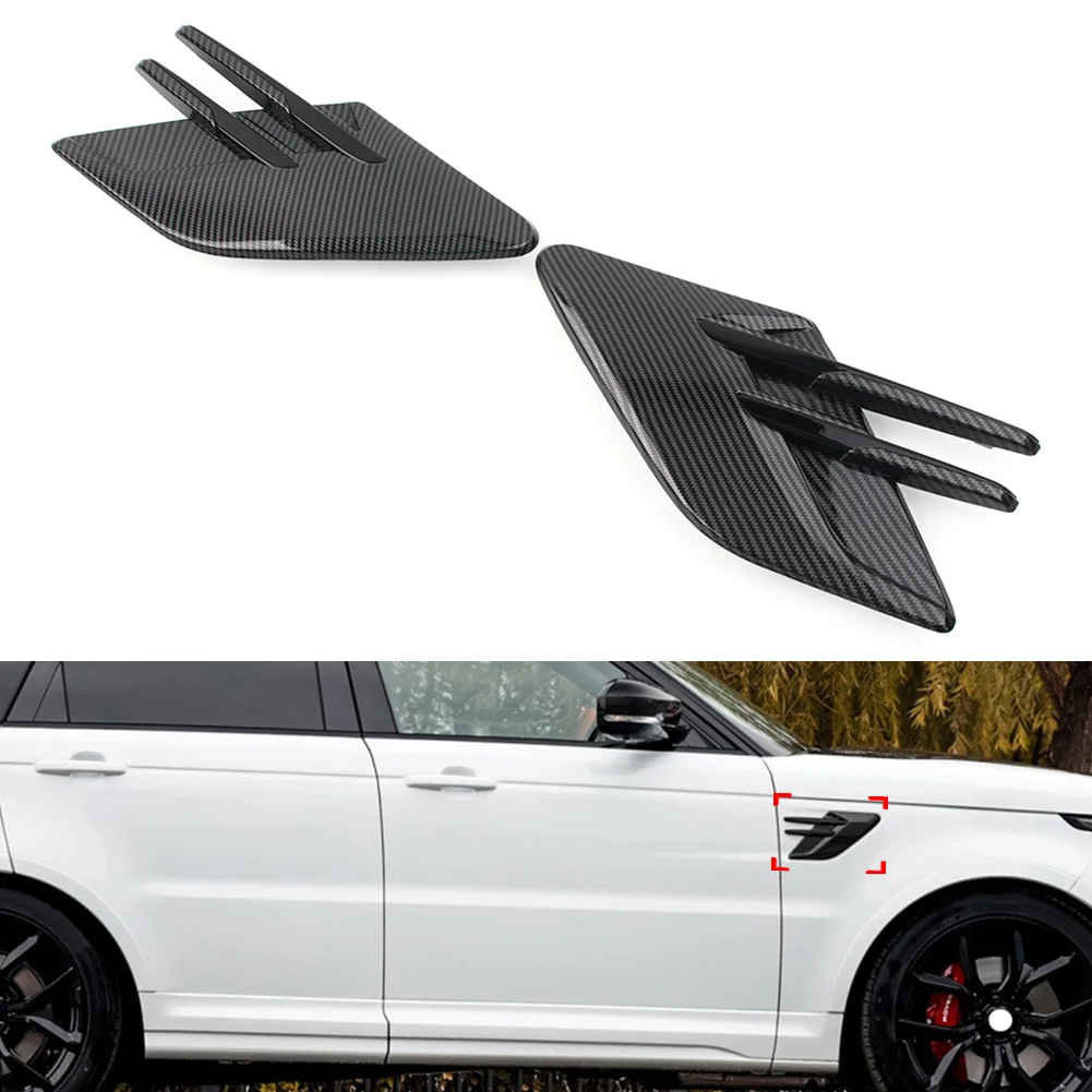 1x-Carbon-Fiber-Look-Car-Front-Fender-Side-Vent-For-Land-Rover-Range ...