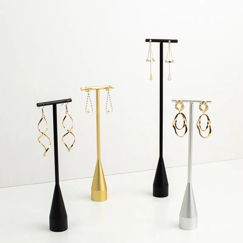 Metal-Gold-Black-Silver-Color-Earring-Display-Stand-Shinnie-Ear-Stud ...