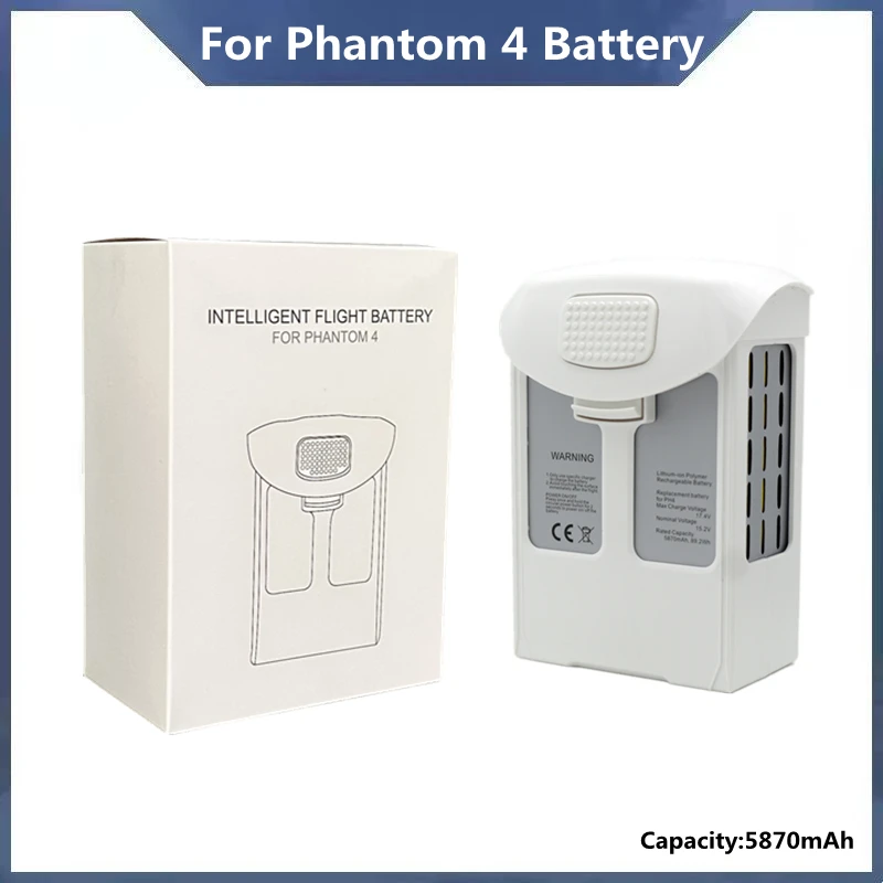 For-Phantom-4-Battery-5870mAh-with-a-30-minute-flight-time-compatible ...