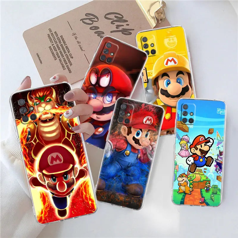 Funda de teléfono de Super Mario para Samsung Galaxy A03 A04 A50 A70 ...