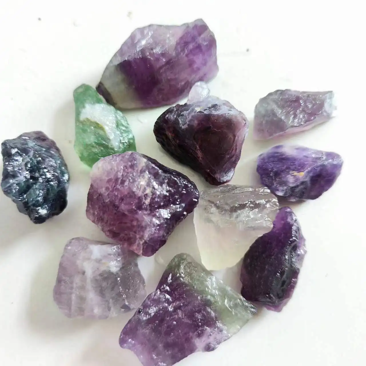Natural-Colorful-Fluorite-Crystals-Stone-Mineral-Healing-Crystals ...