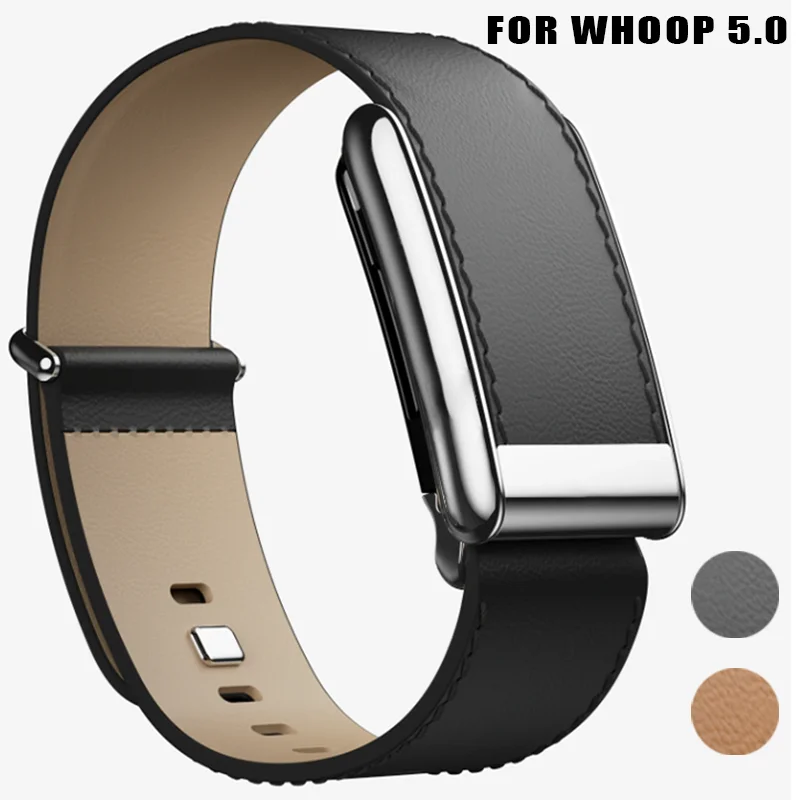 Official Luxury Leather Watch Strap For Whoop 5.0 one+peak High-end ...
