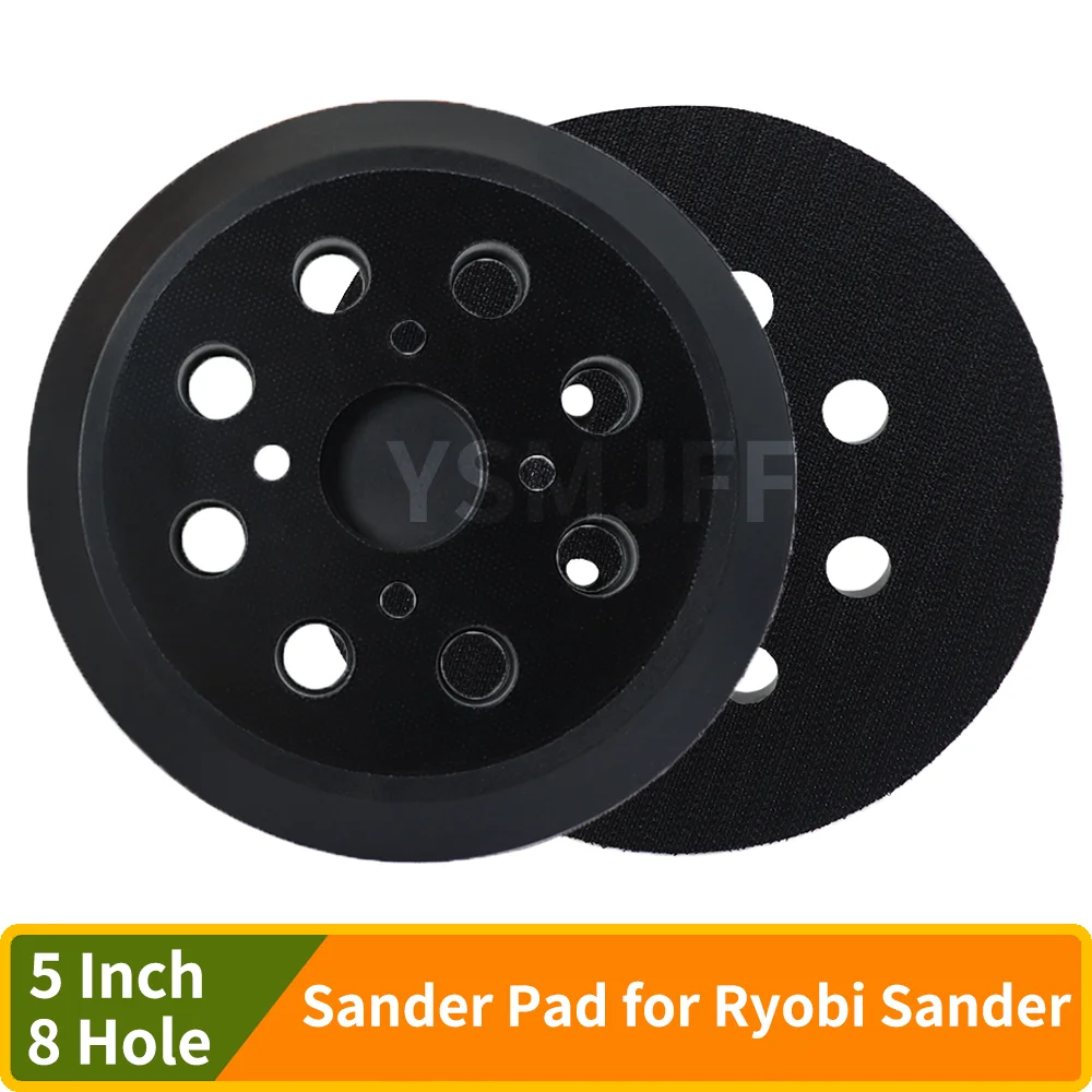 125mm-5-Inch-8-Hole-Hook-Loop-Sanding-Pad-for-Ryobi-RS290-RS280-P411 ...