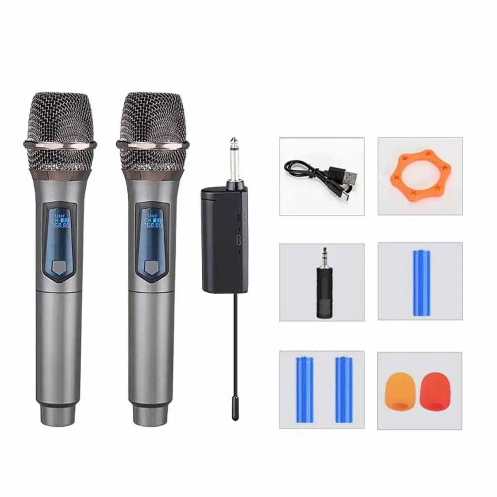 Portable-Wireless-Microphone-Kit-With-Rechargeable-Lithium-Battery ...