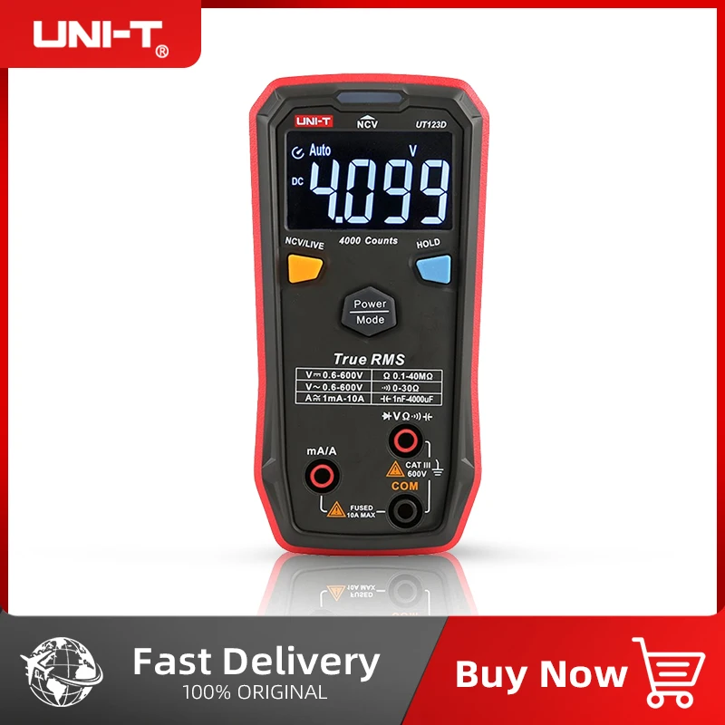 UNI-T-UT123-UT123D-Household-Pocket-Digital-Multimeter-NCV-AC-DC ...