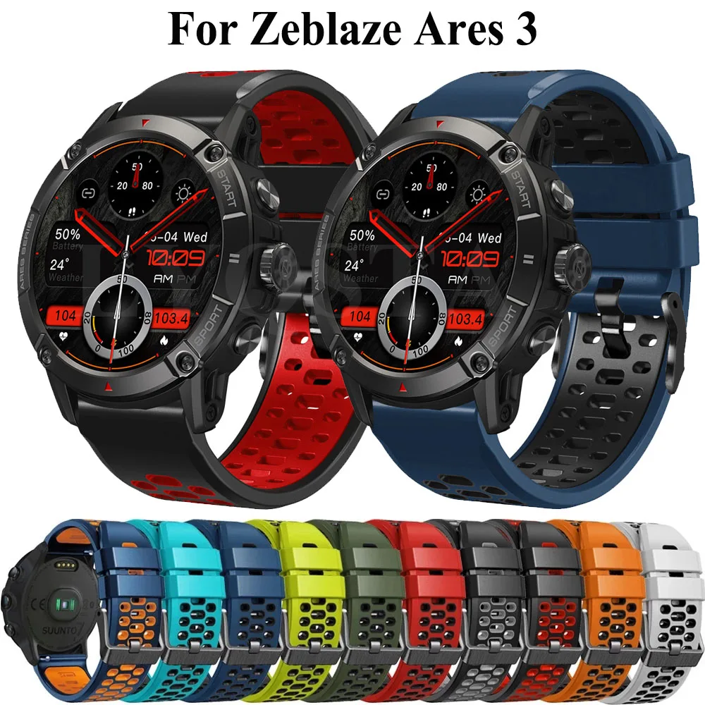 Silicone-Strap-For-Zeblaze-Ares-3-Bracelet-Wristband-For-Zeblaze-Ares-3 ...