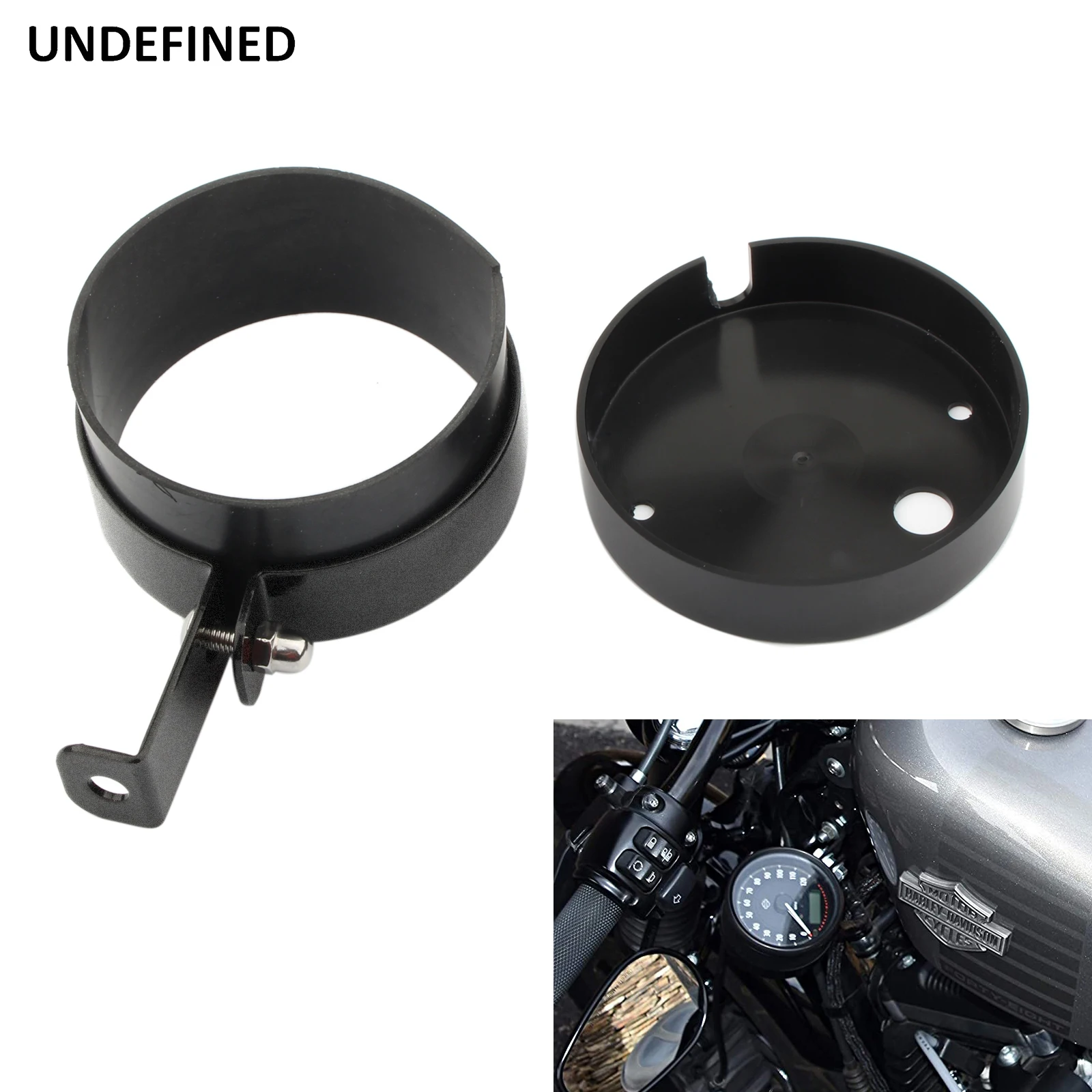 Motorcycle-Side-Mount-Speedometer-Bracket-Kits-Relocation-Gauge-Cover ...
