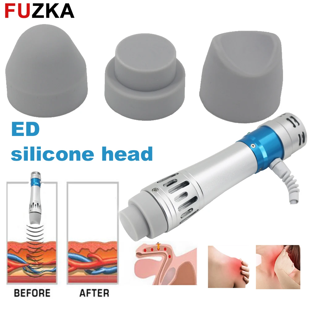 Shockwave Therapy Machine Accessories Three Silicone Massage Heads ...