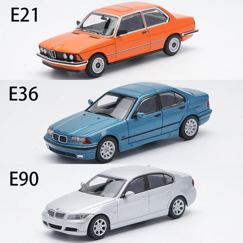Diecast 1:64 Scale 3 Series E21 E36 E90 Simulation Alloy Car Model ...